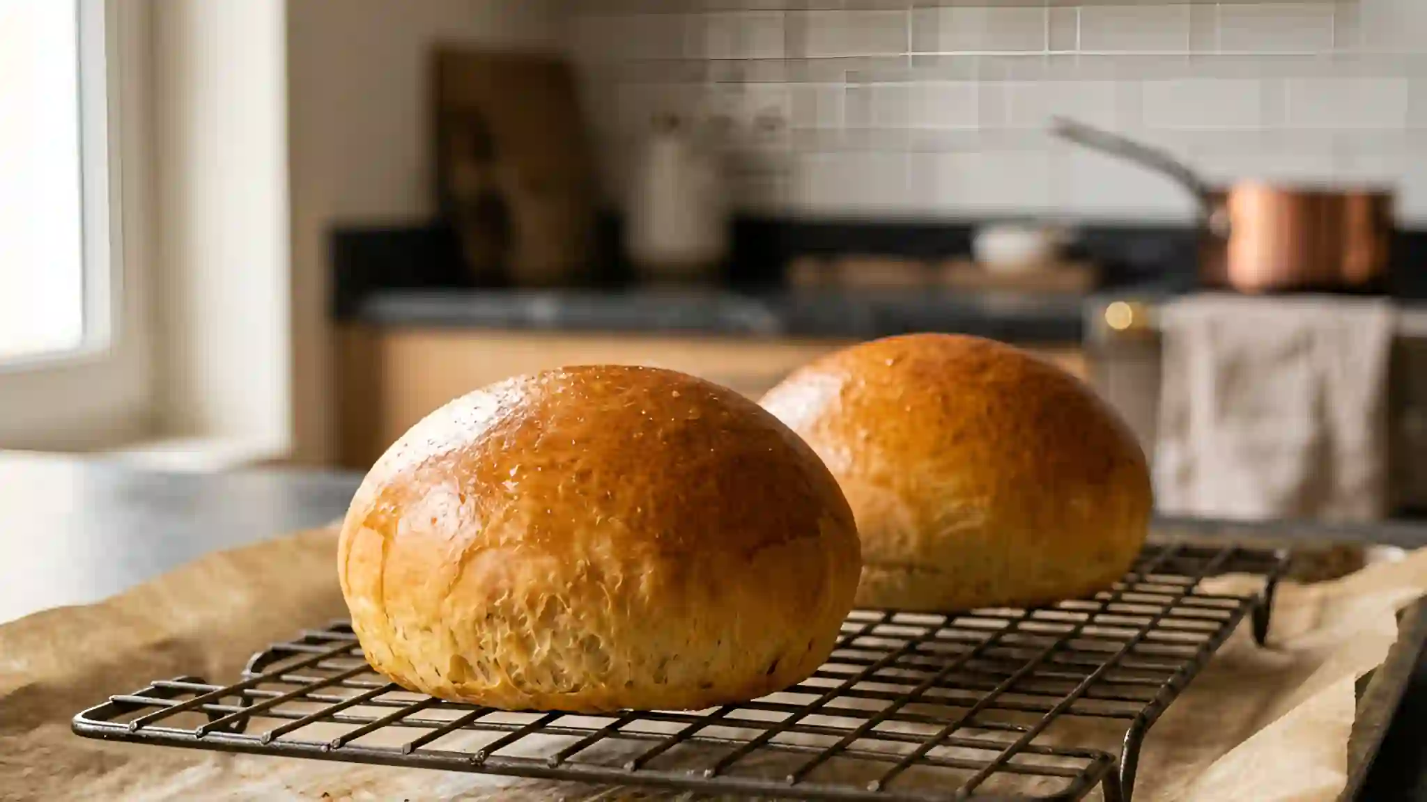 Recette facile de buns moelleux maison - Pain brioché pour burger ...