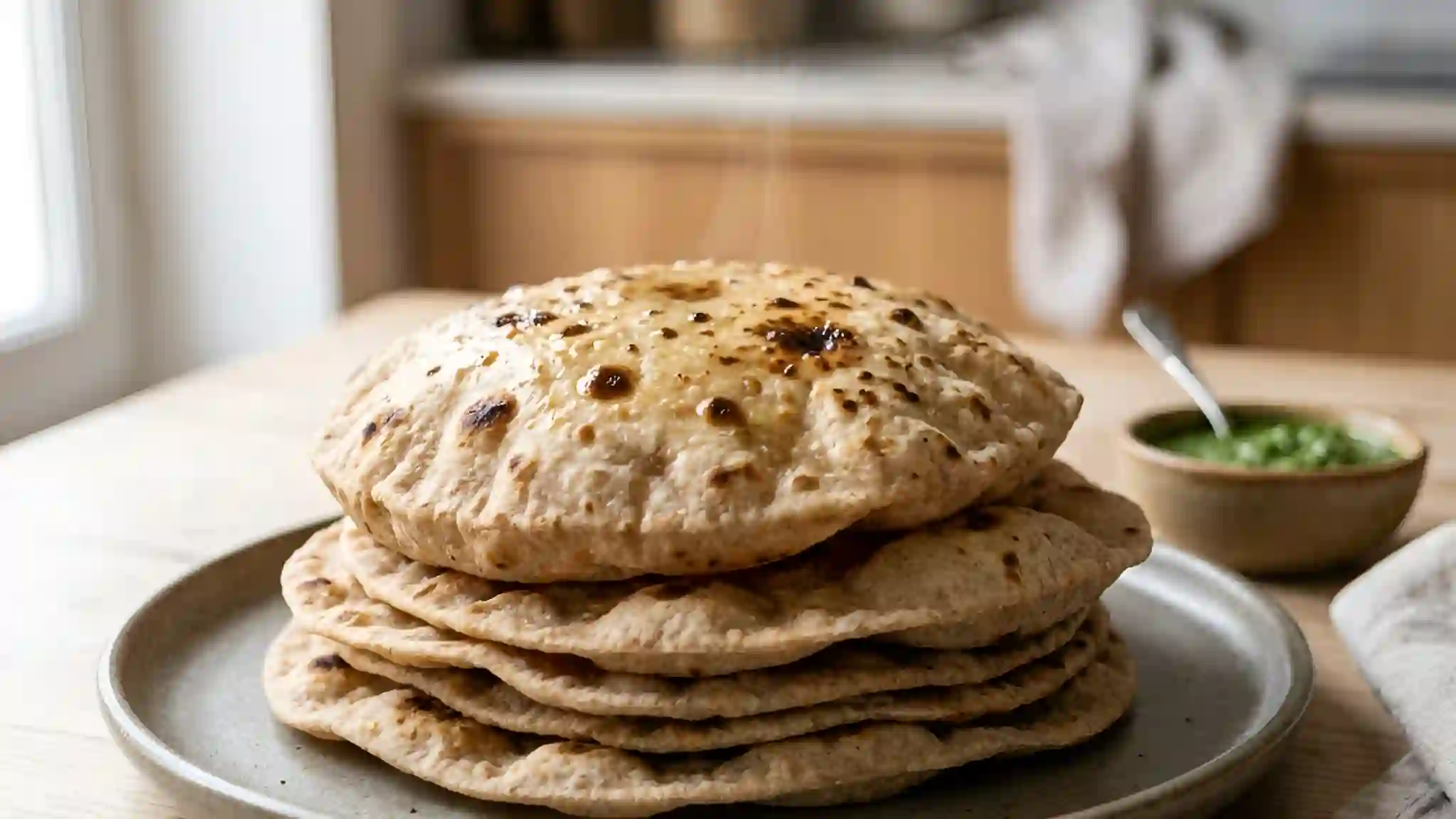 Recette facile de Chappati Indien à la Farine Complète - Pain Plat ...