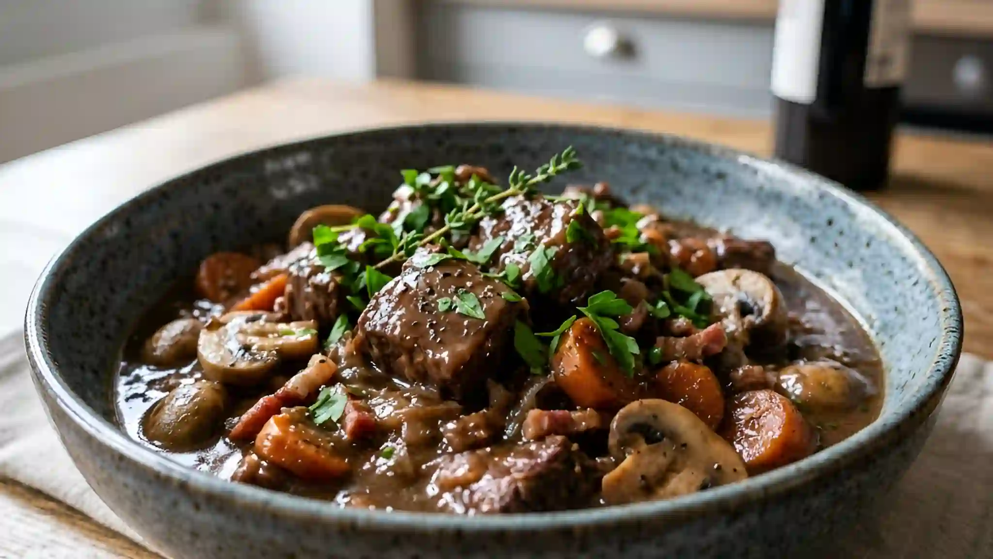 Recette traditionnelle de civet de marcassin nature - plat mijoté ...