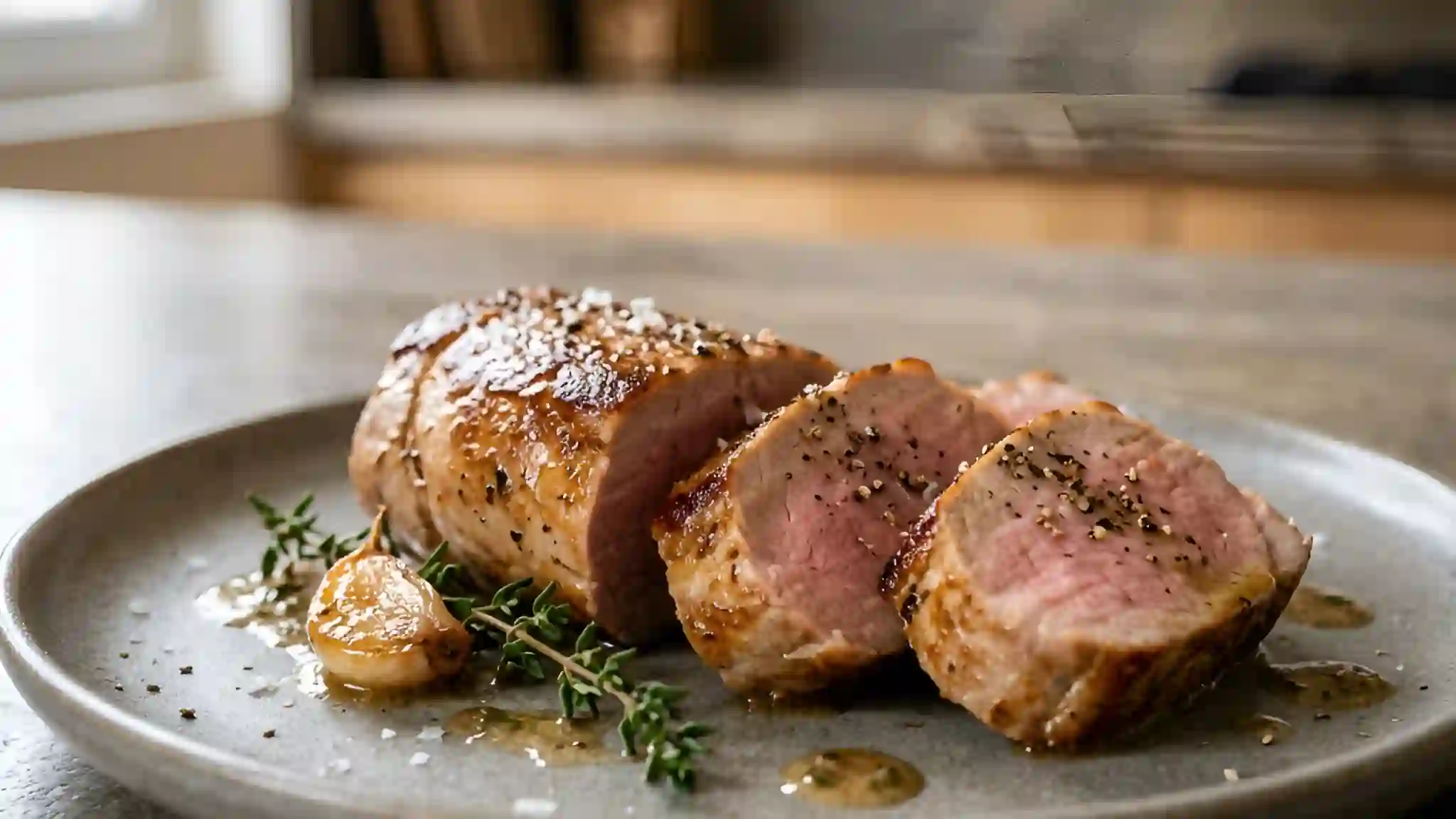 Filet mignon de porc poêlé : recette facile et savoureuse pour un plat ...