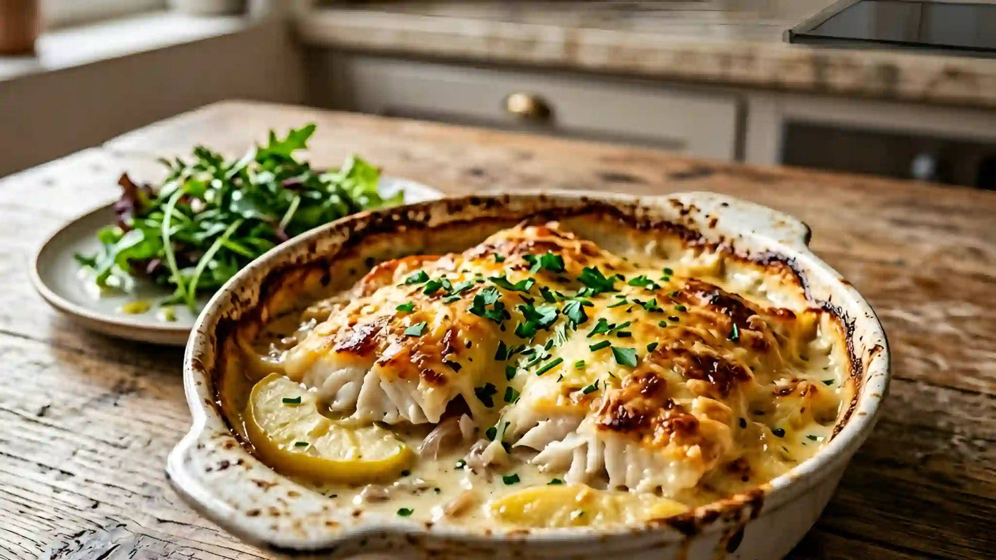 Filets de carrelet gratinés à la normande : recette facile et gourmande ...