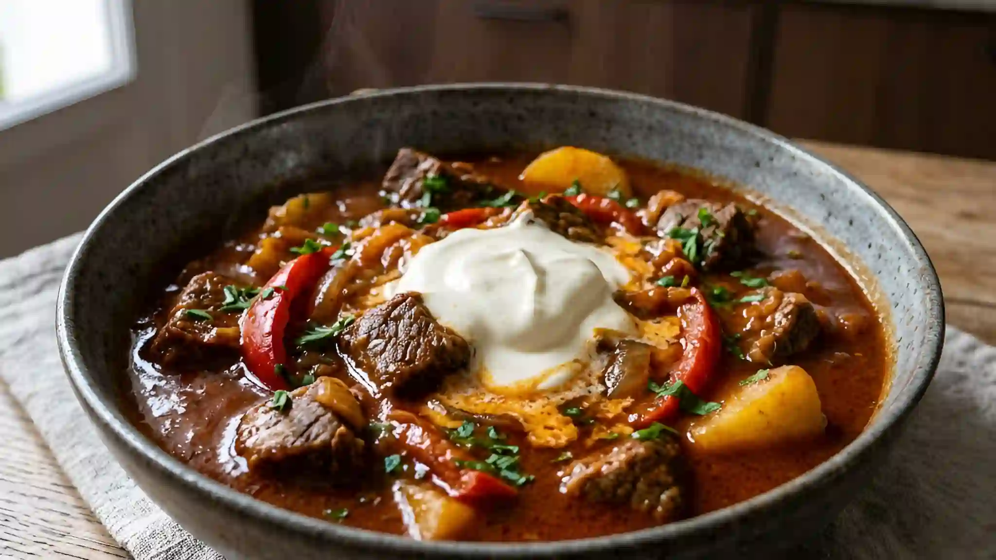 Goulash Hongrois Traditionnel : Recette Authentique et Savoureuse ...