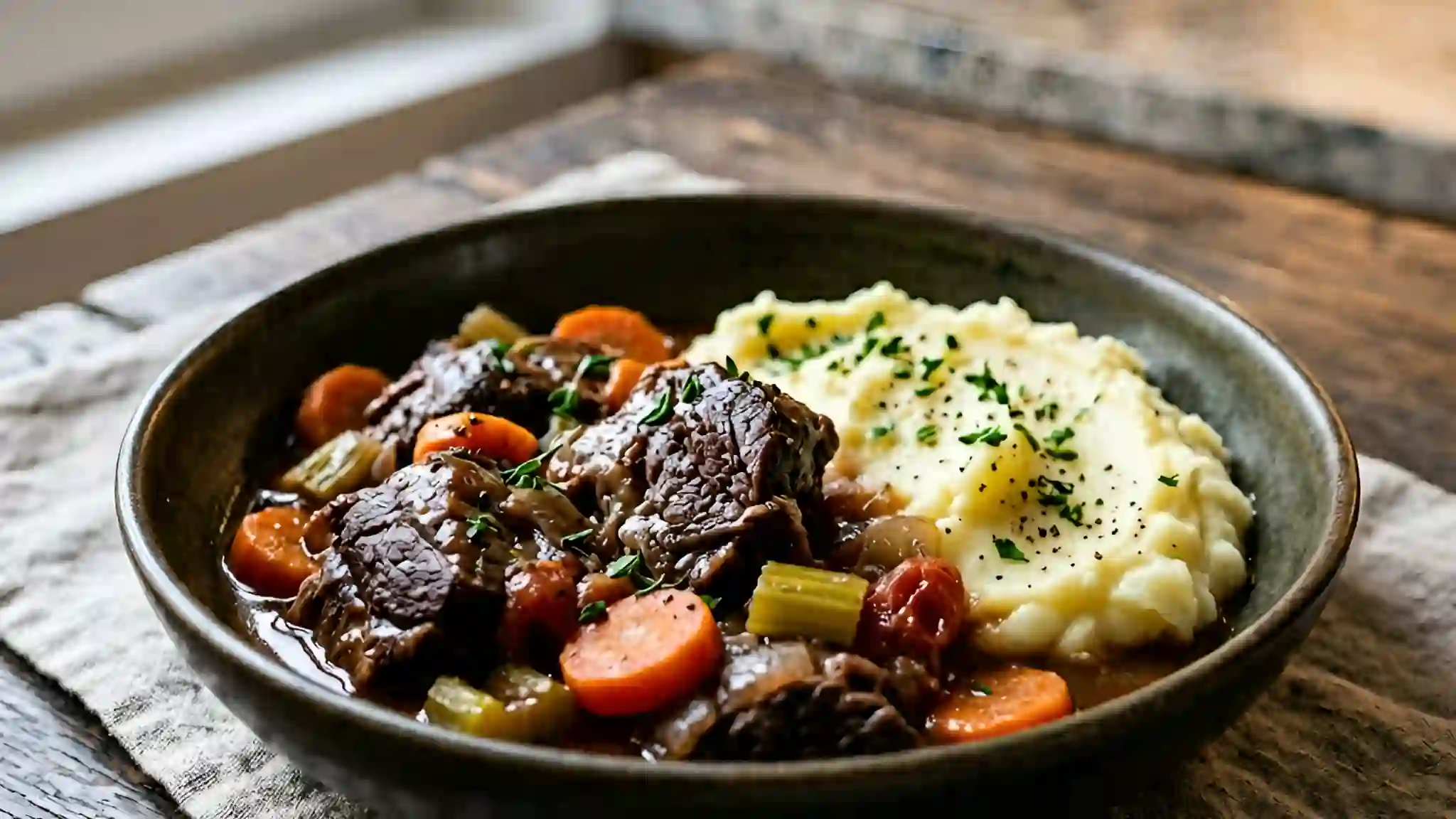 Recette facile de joue de bœuf mijotée aux légumes, plat traditionnel ...
