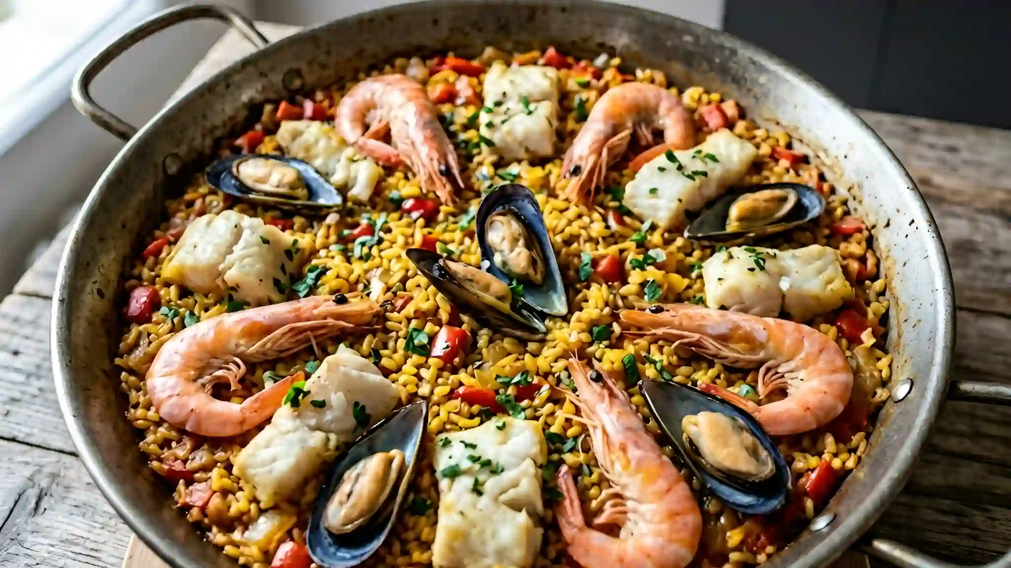 Recette facile de paëlla de poisson savoureuse pour 1 personne ...