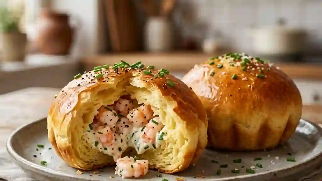Recette de brioches aux crevettes : moelleuses et iodées ...