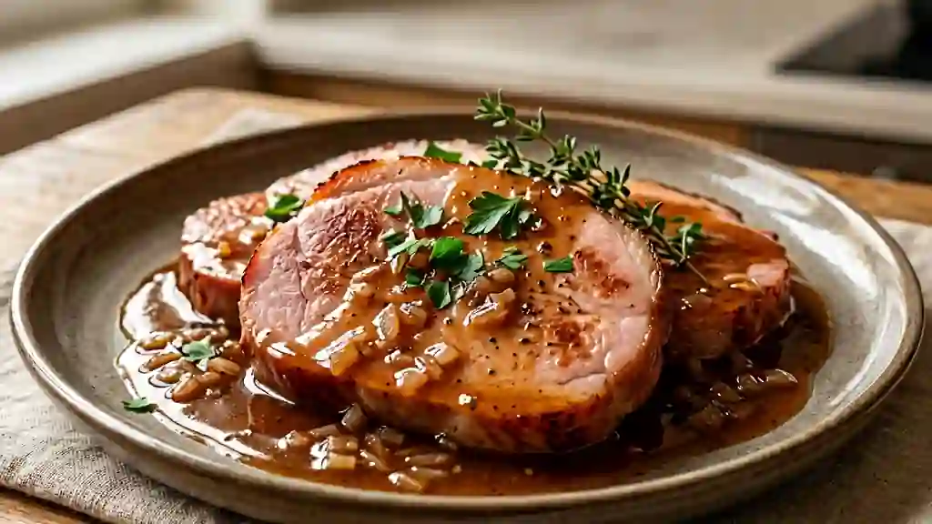 Jambon Sauce Madere Facile Et Rapide