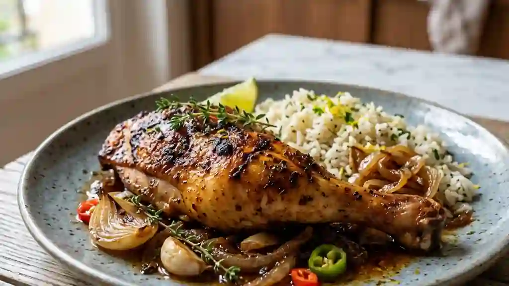 Poulet antillais : la recette épicée au bois d'inde - LesBonnesRecettes.fr