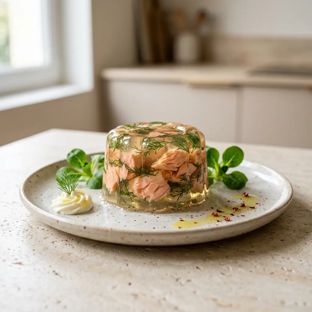 Aspic de saumon frais : recette facile et gourmande - LesBonnesRecettes.fr