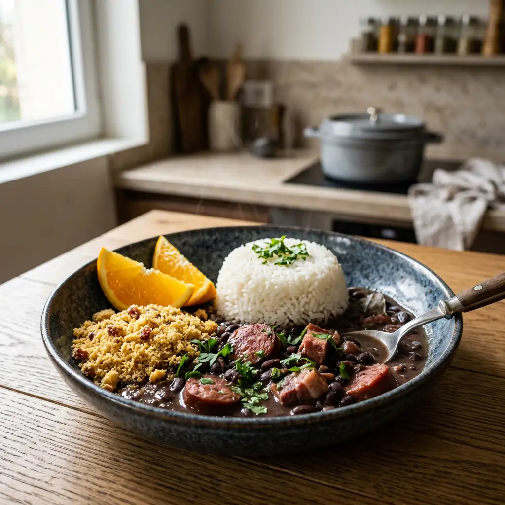 Recette traditionnelle de Feijoada brésilienne mijotée ...