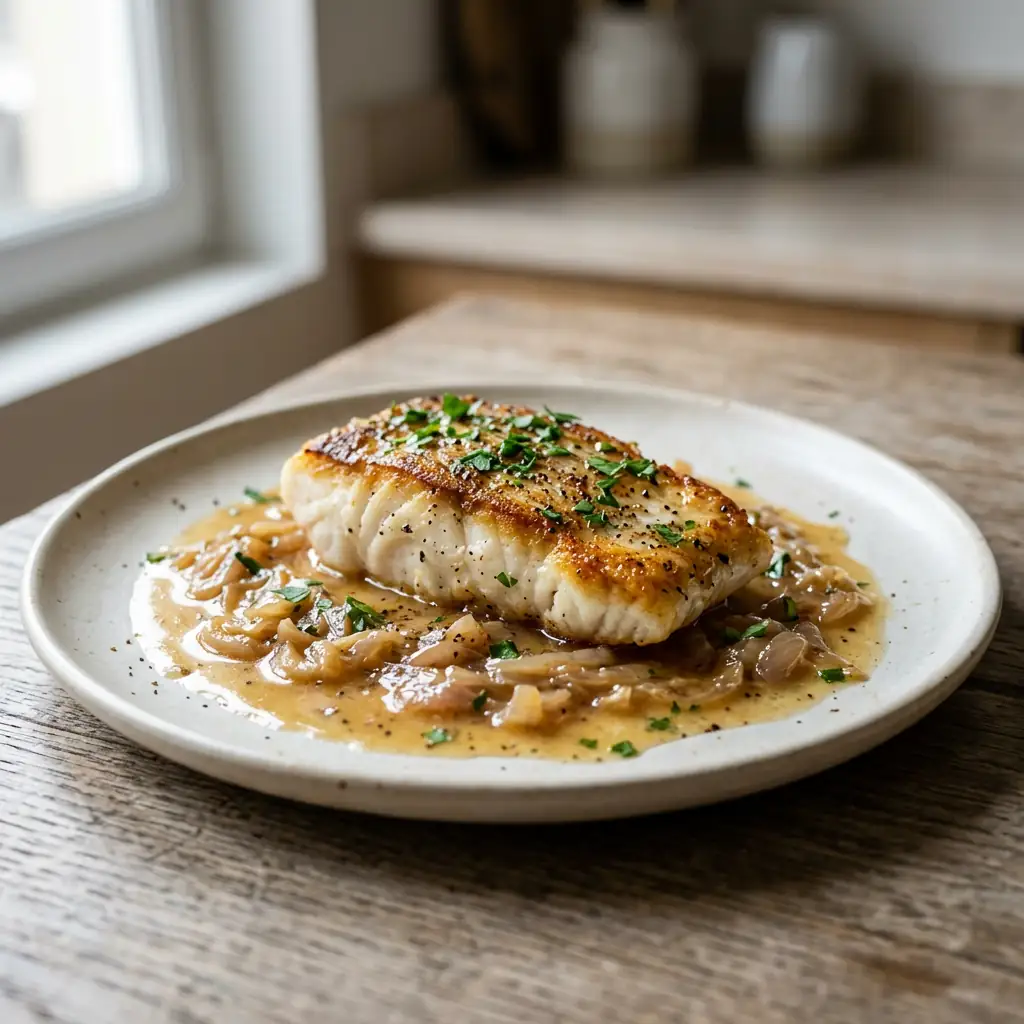 Recette facile de poisson blanc poêlé aux échalotes fondantes ...