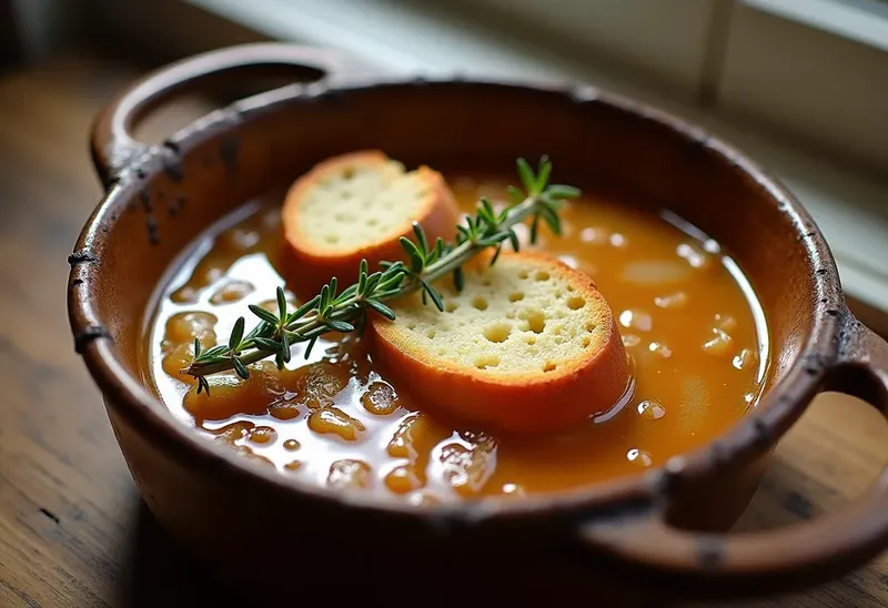Recette traditionnelle de soupe à l'oignon gratinée anglaise facile et ...
