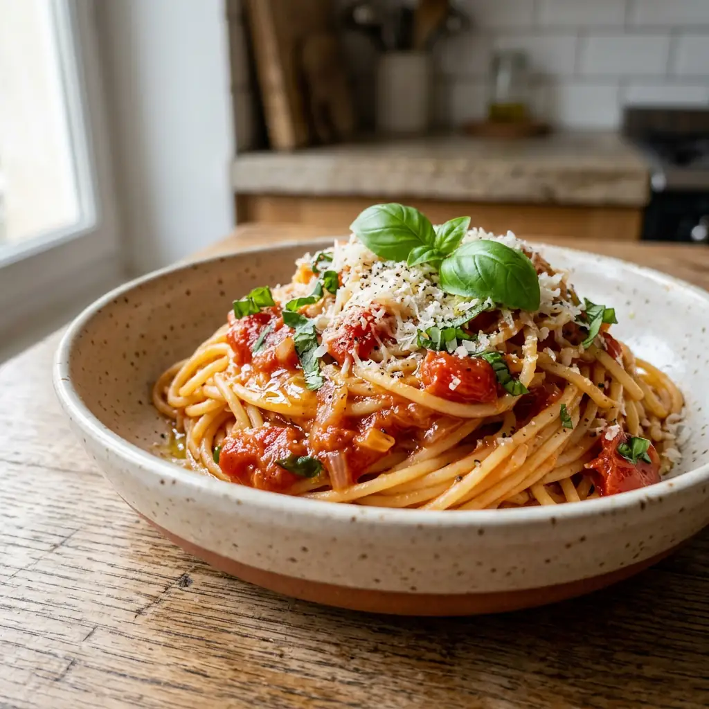 Recette facile de Spaghetti à la Napolitaine - Sauce tomate maison ...