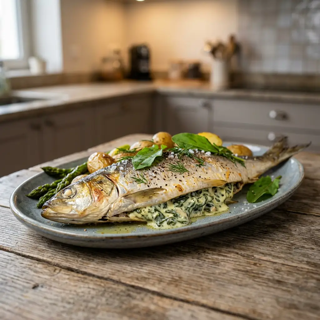 Recette facile et savoureuse d'alose farcie à l'oseille ...