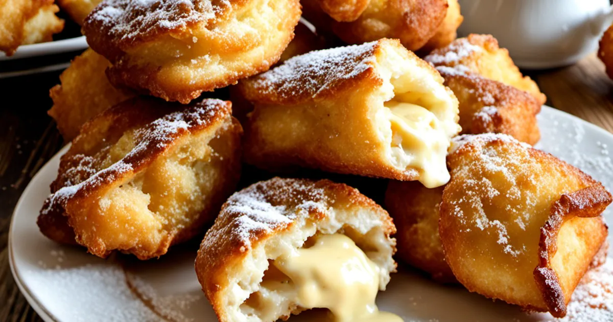 Recette facile de beignets au fromage croustillants et fondants ...