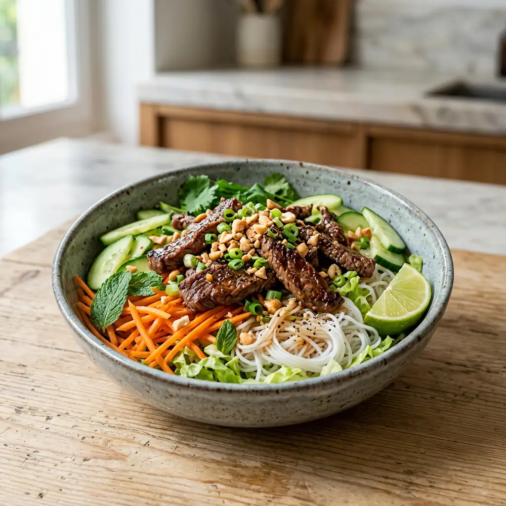 Bo Bun au bœuf : la recette authentique et rafraîchissante ...