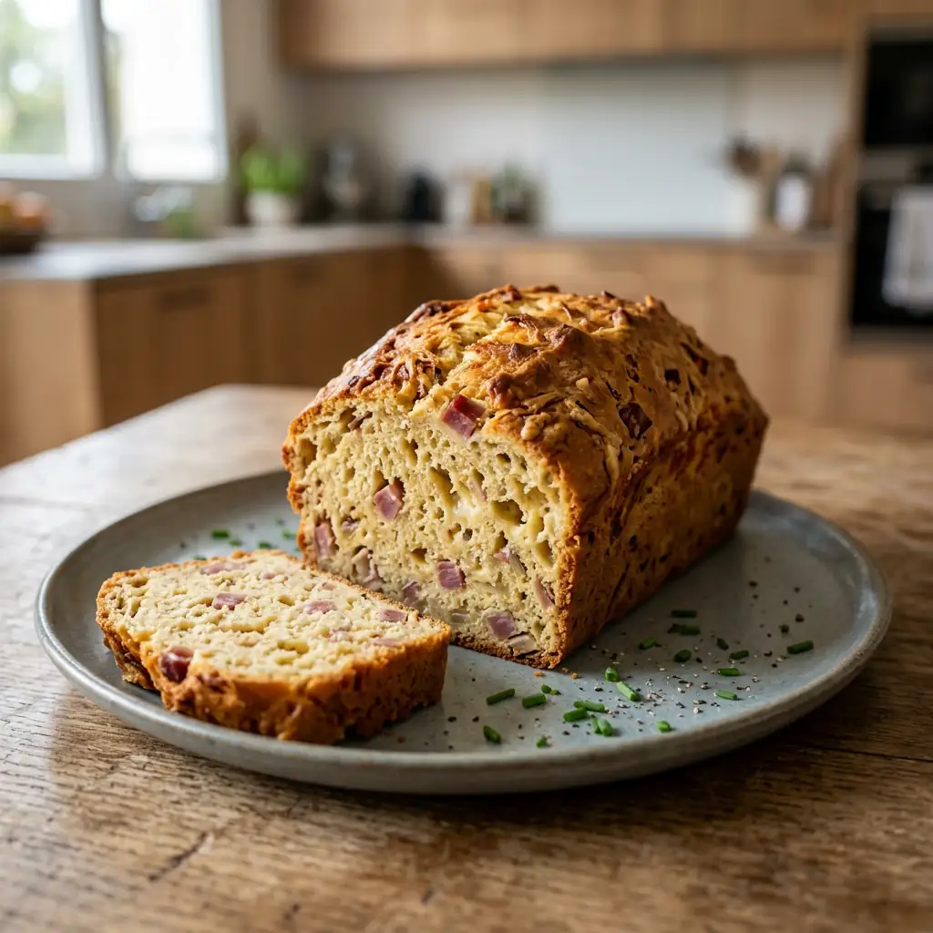 Cake tyrolien au jambon cru : recette montagnarde - LesBonnesRecettes.fr