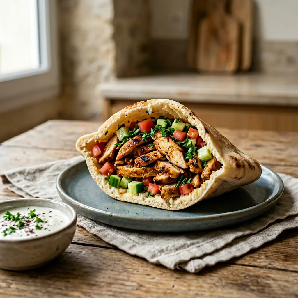 Chawarma libanais au poulet : la recette traditionnelle ...