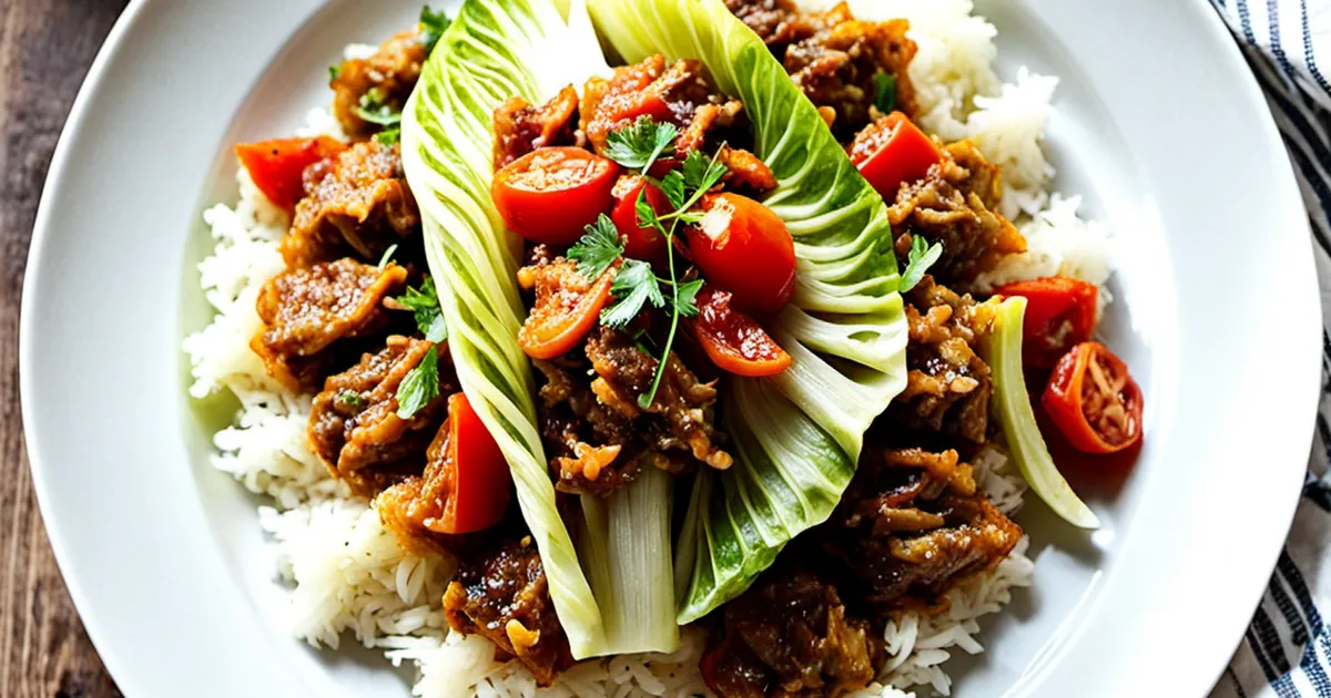 Chou farci à l'autocuiseur : recette facile et rapide pour un plat ...