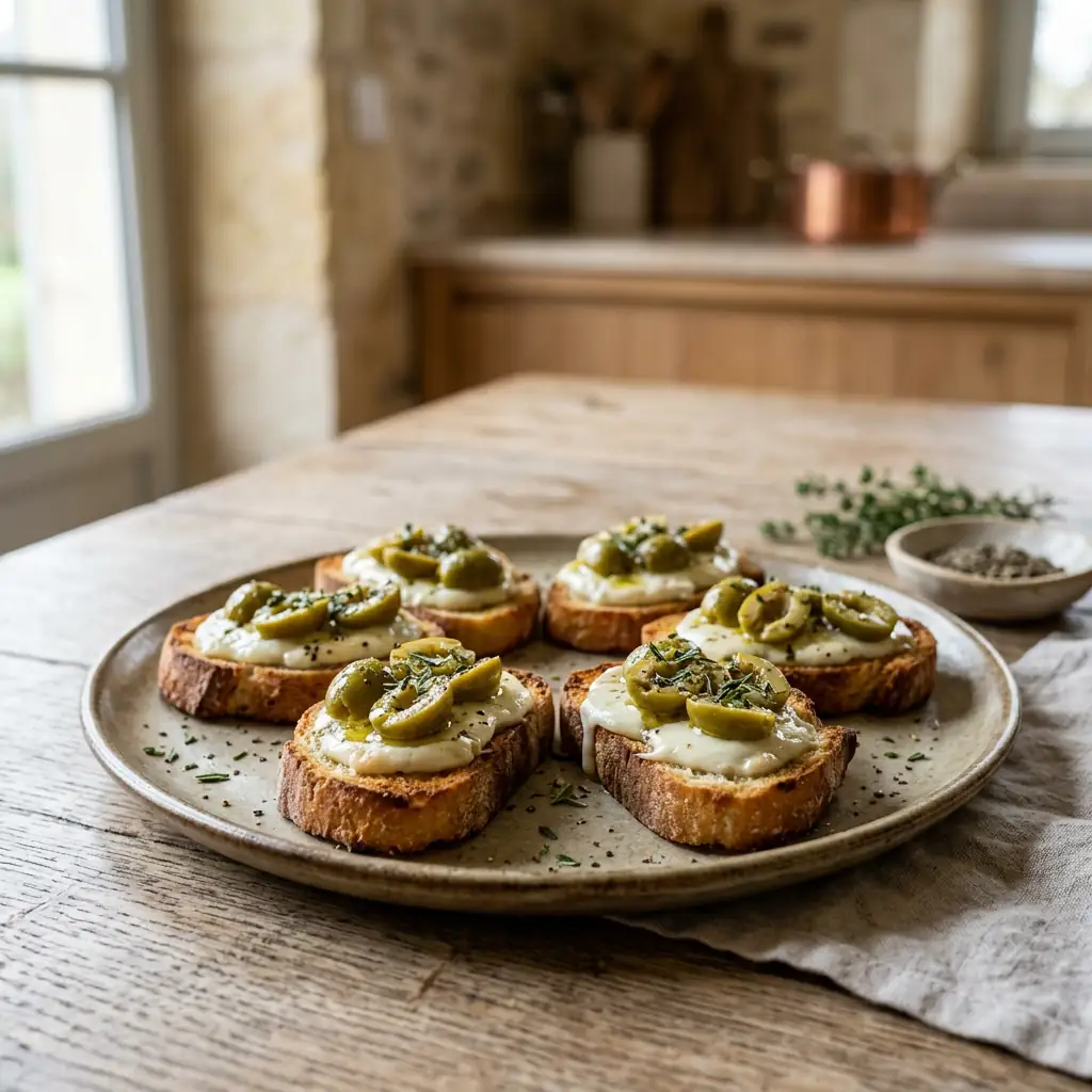 Recette facile de cichettis aux olives pour apéritif gourmand ...