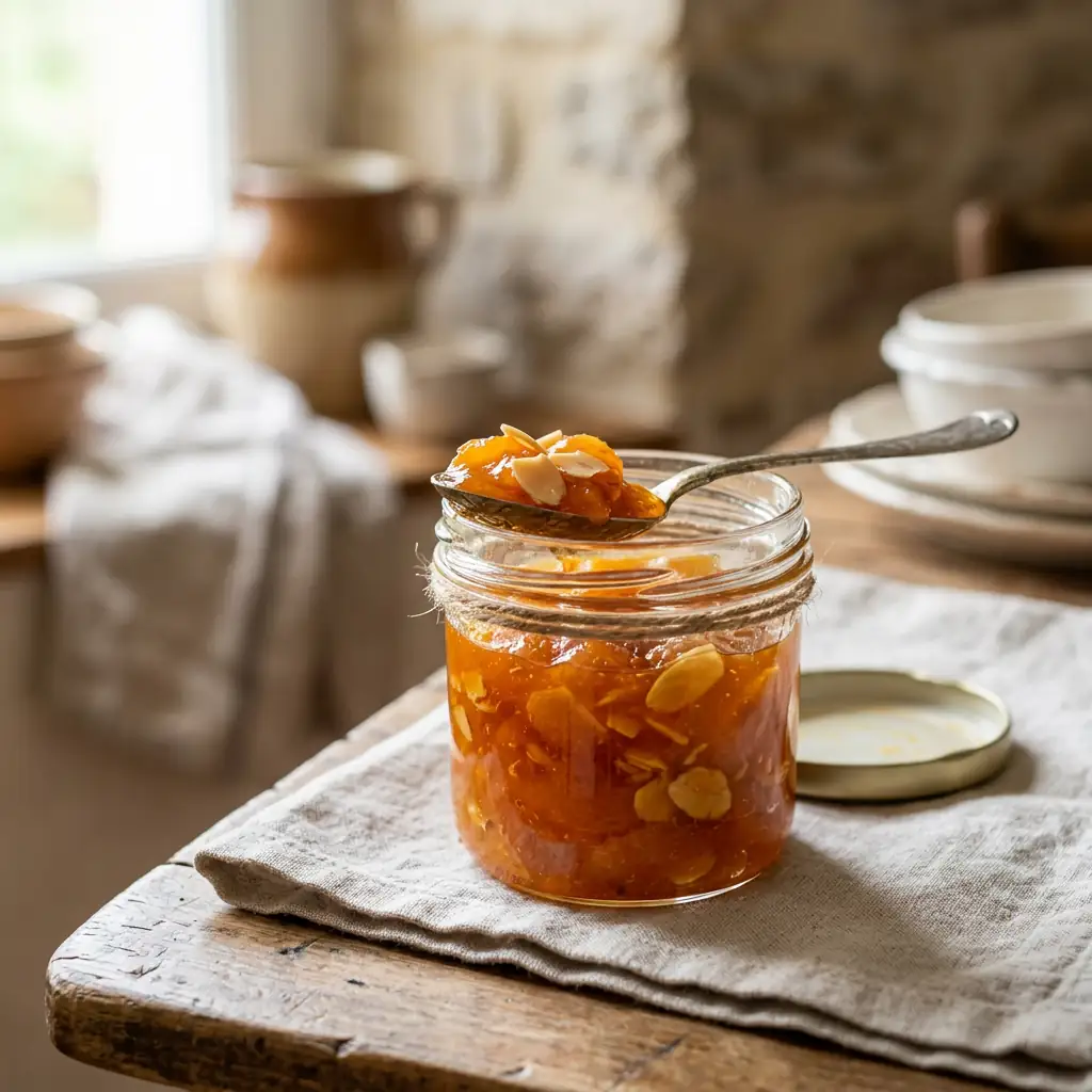 Recette de confiture abricot amandine traditionnelle - LesBonnesRecettes.fr