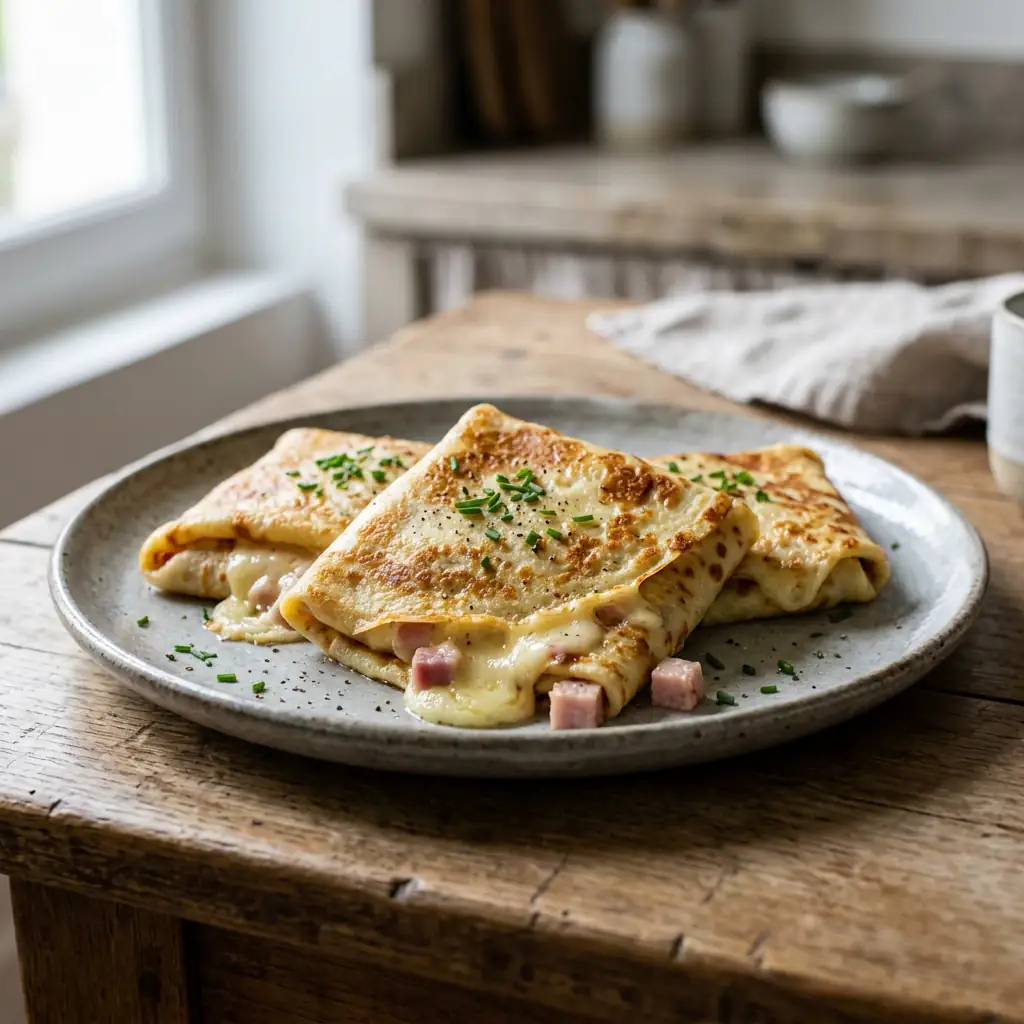 Crêpes farcies jambon fromage : la recette inratable - LesBonnesRecettes.fr