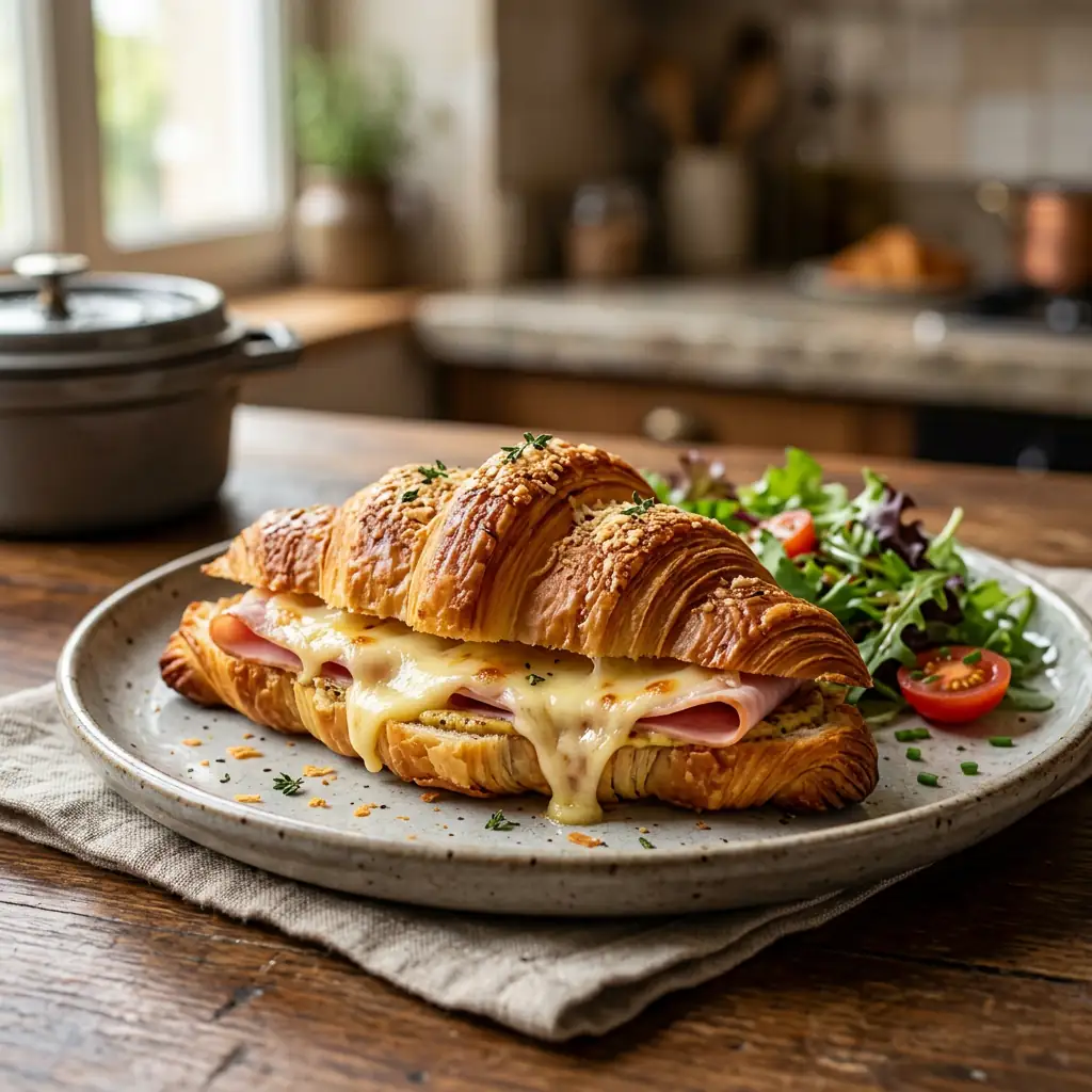 Croissant au jambon : la recette inratable de brasserie ...
