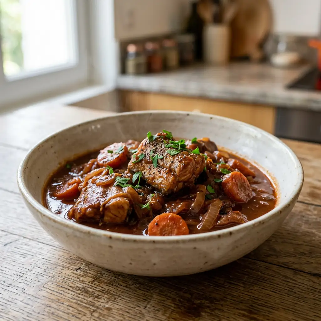 Recette de Daube de Congre : Le Mijoté de Poisson au Vin ...