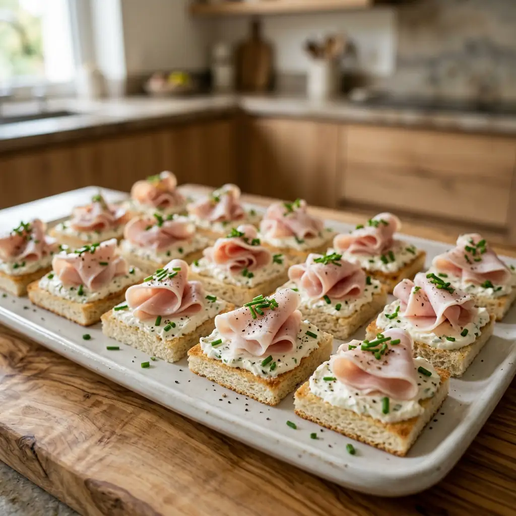 Canapés Boursin jambon : la recette apéritive inratable ...
