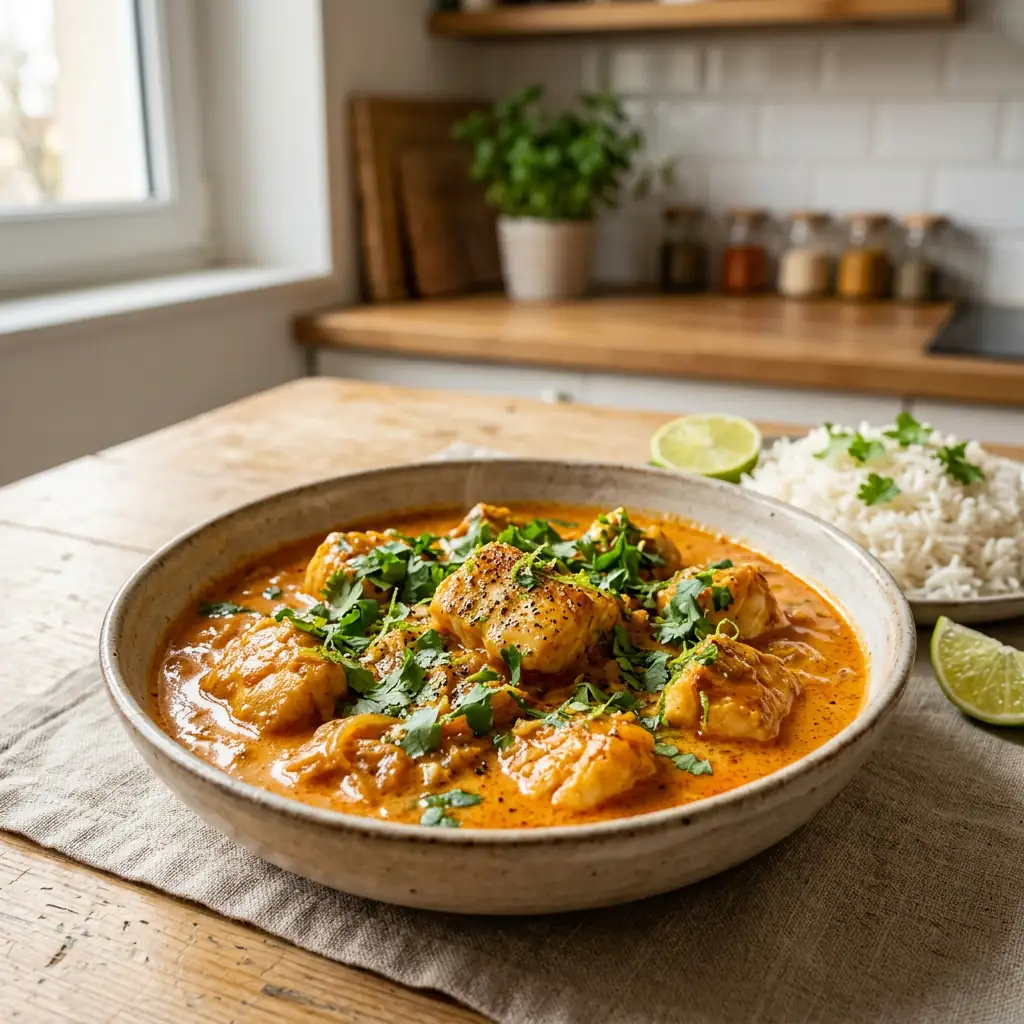 Curry de lotte au coco : la recette exotique inratable ...