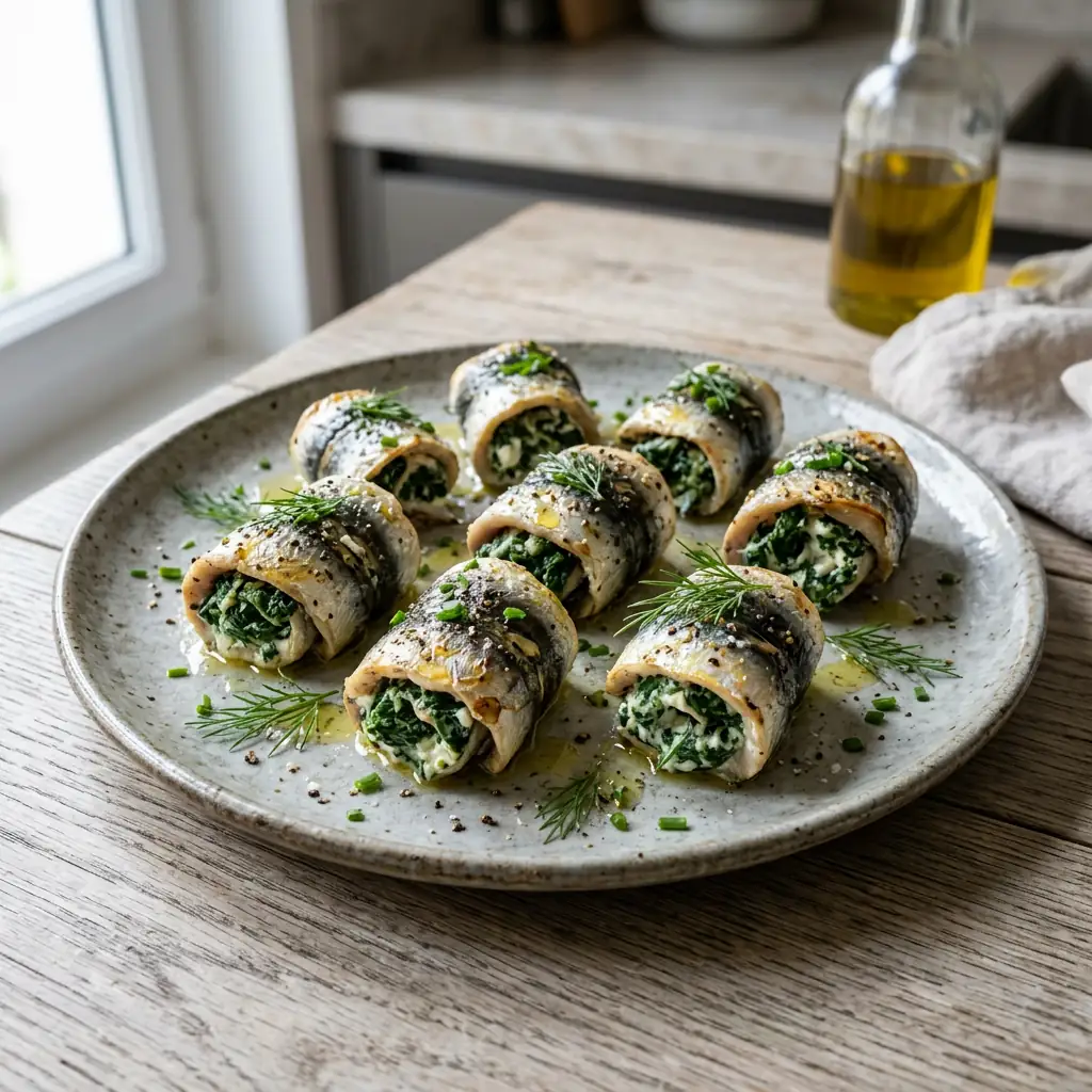 Recette de sardines farcies aux épinards : l'entrée fraîche ...
