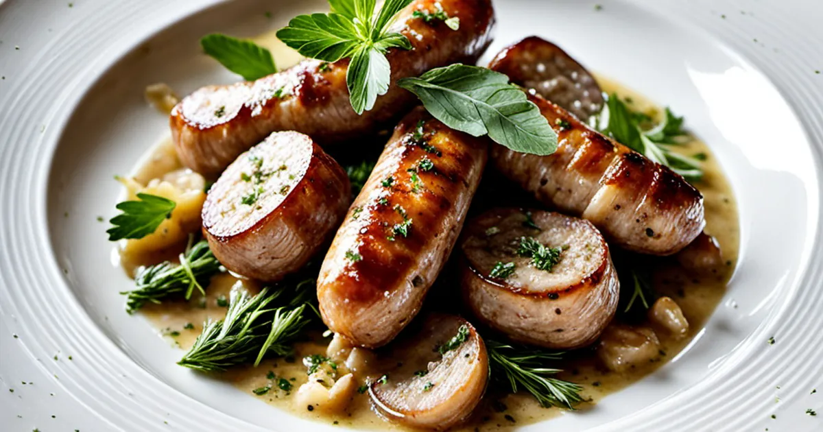 Recette traditionnelle de diots savoyards mijotés au vin blanc ...