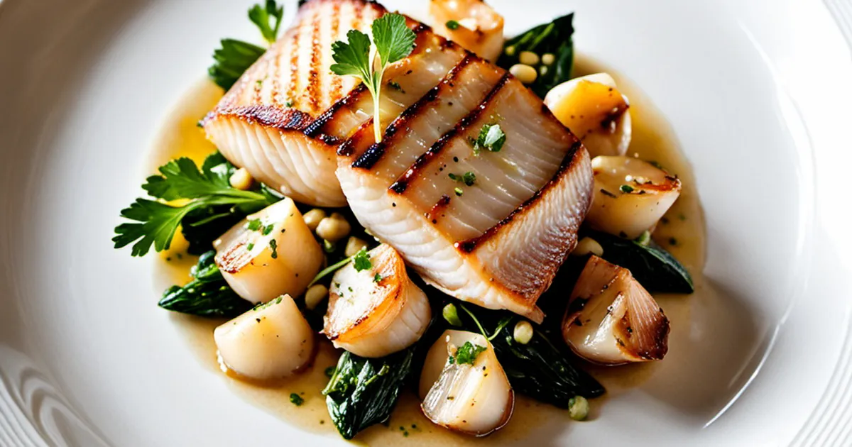 Filet de Sole et Noix de Saint-Jacques au Miel : Recette Facile et ...