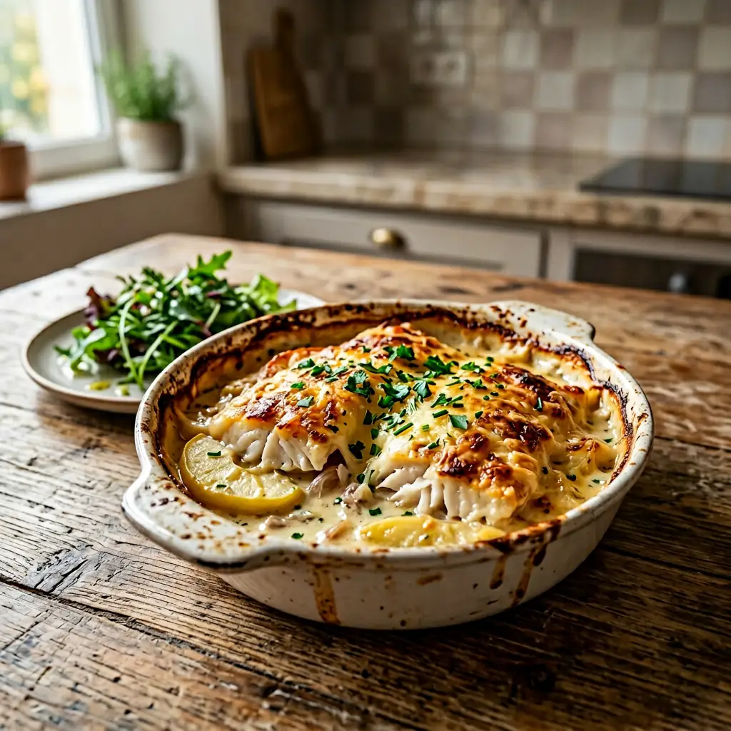 Filets de carrelet gratinés à la normande : recette facile et gourmande ...