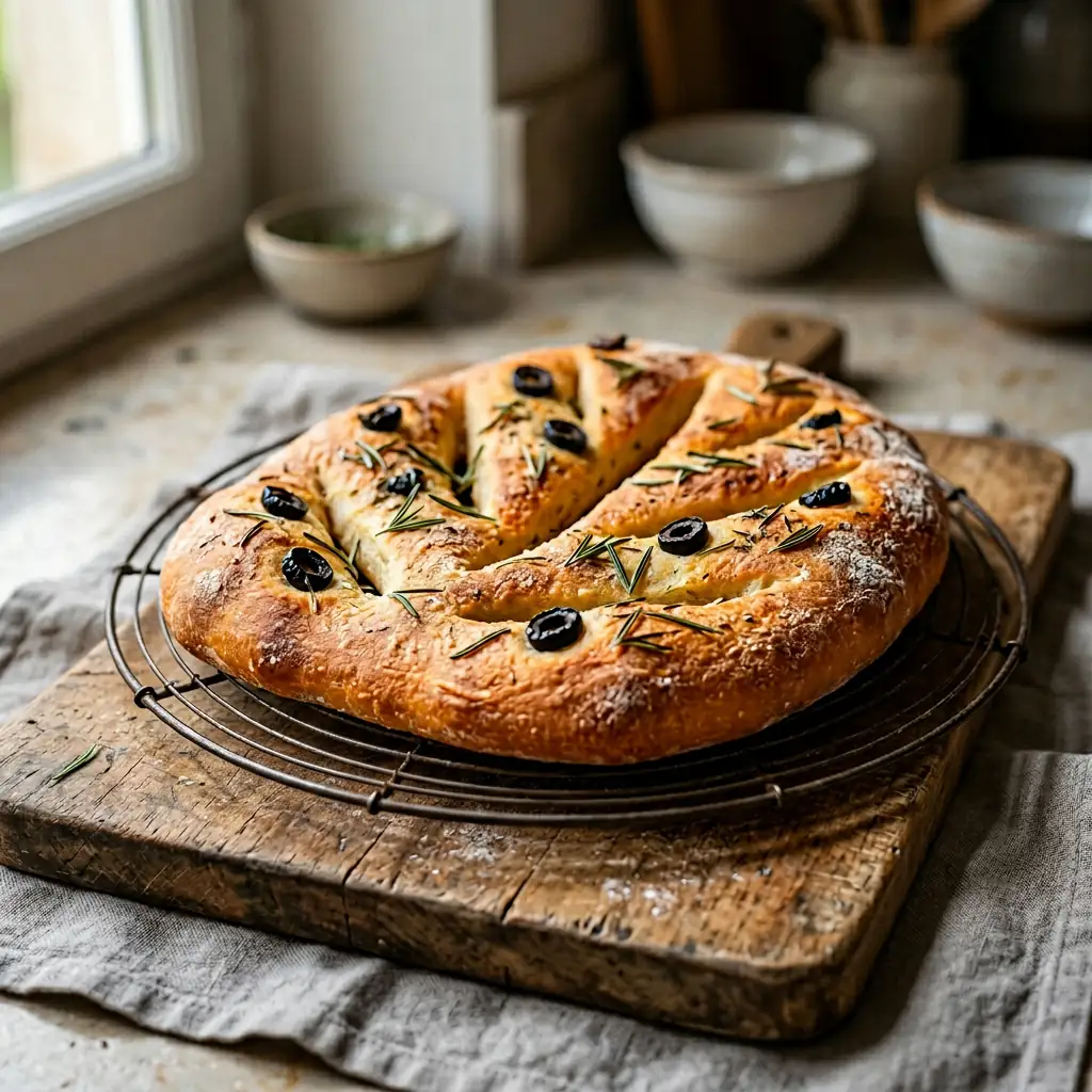 Fougasse aux olives et romarin : la recette inratable ...