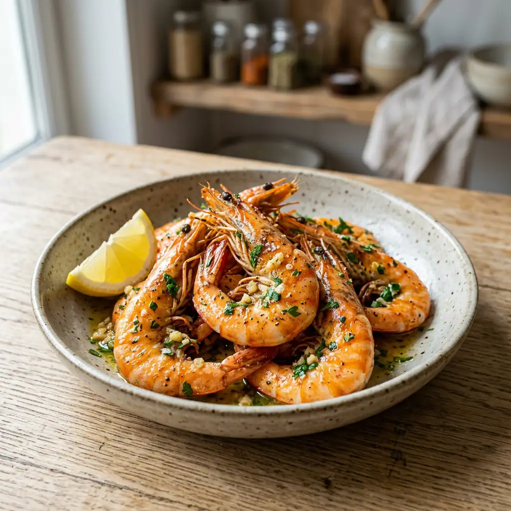 Gambas poêlées à la persillade : recette rapide et facile ...