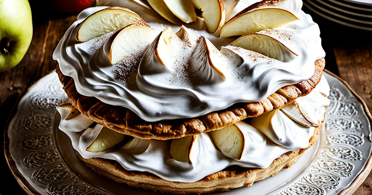 Recette facile de gâteau meringué aux pommes fondantes, dessert ...