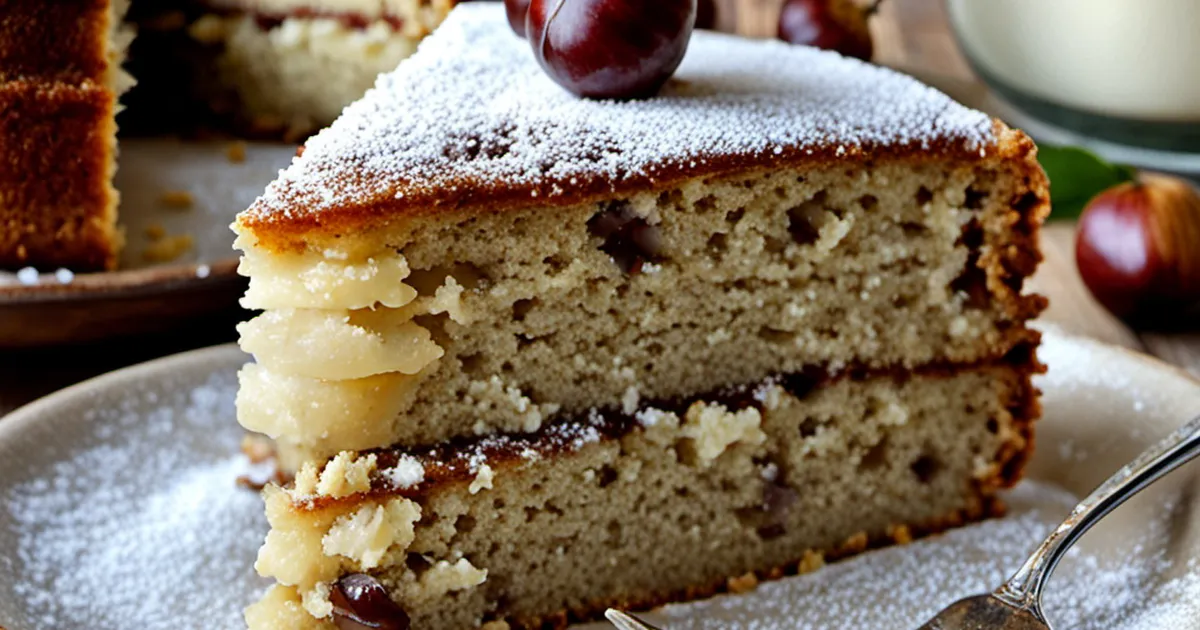 Recette facile de gâteau moelleux aux châtaignes - Dessert rapide ...