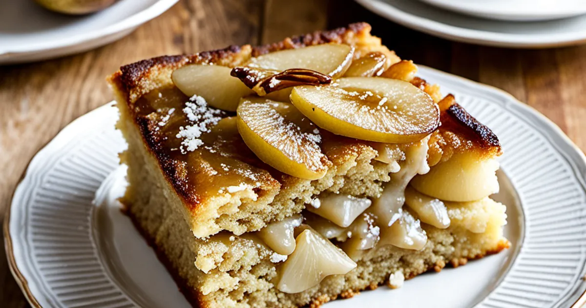 Recette facile de gâteau moelleux aux poires fondantes ...