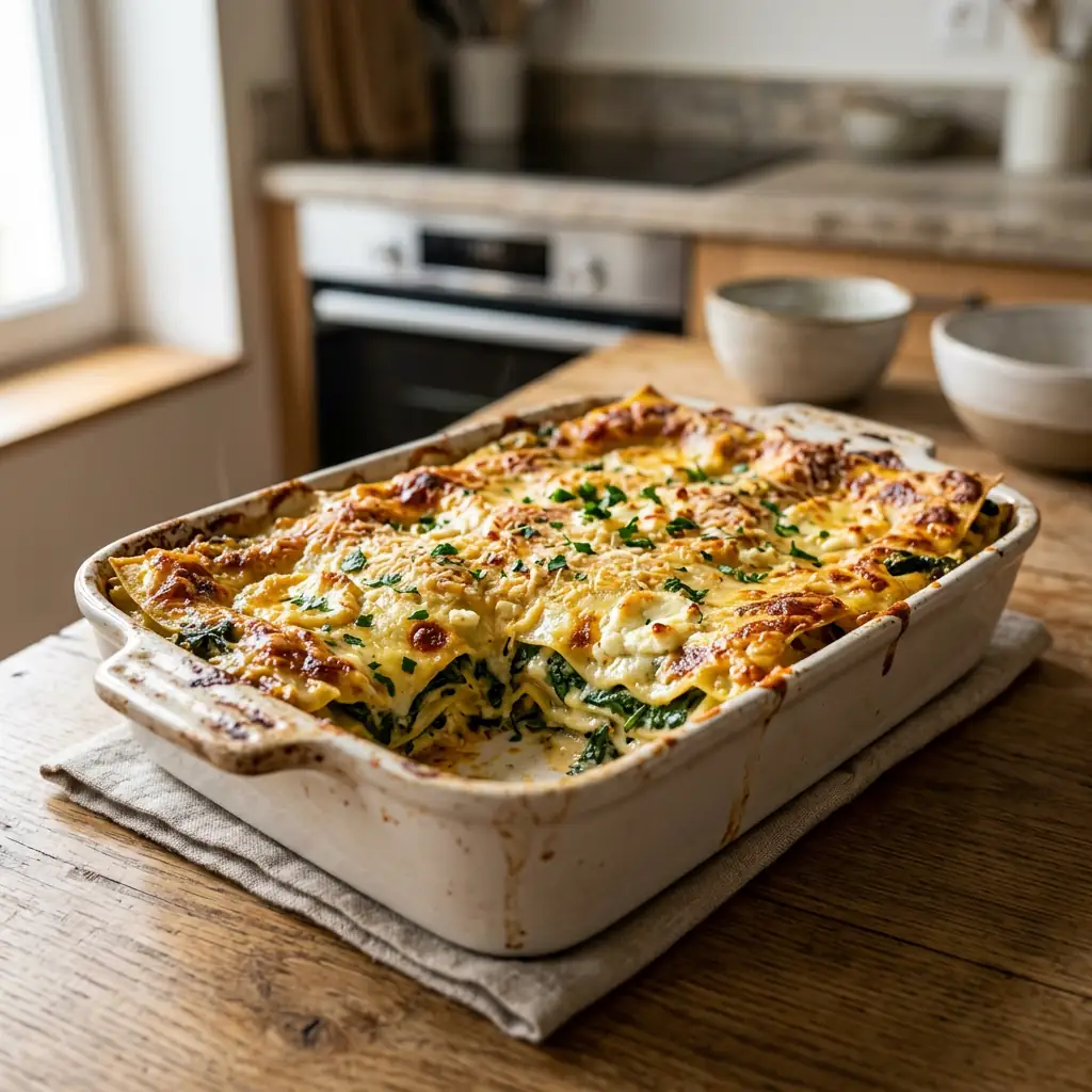 Recette Lasagne Chèvre épinards