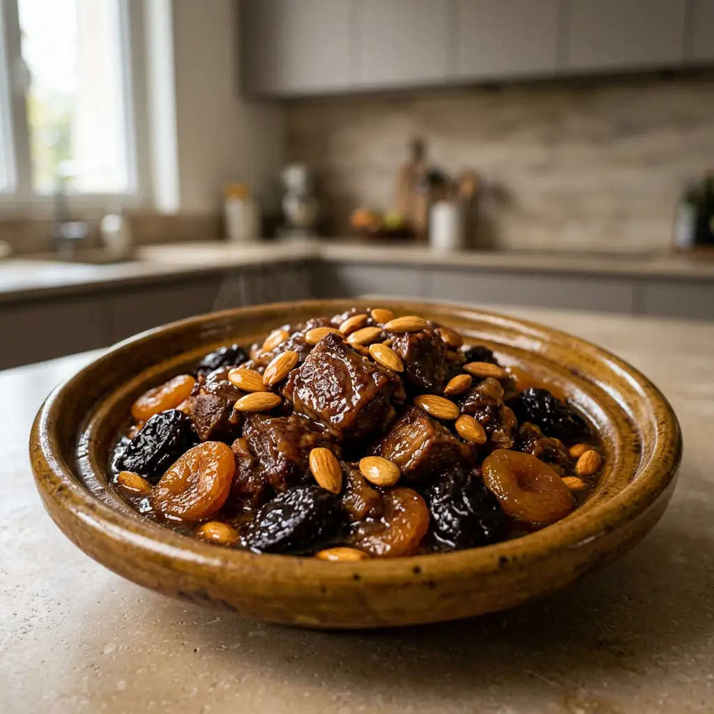 Recette Lham Lhalou : l'agneau aux pruneaux traditionnel ...