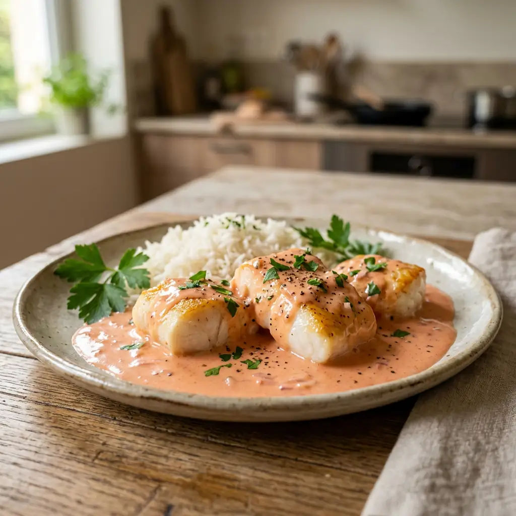 Lotte sauce rose : la recette onctueuse et rapide - LesBonnesRecettes.fr