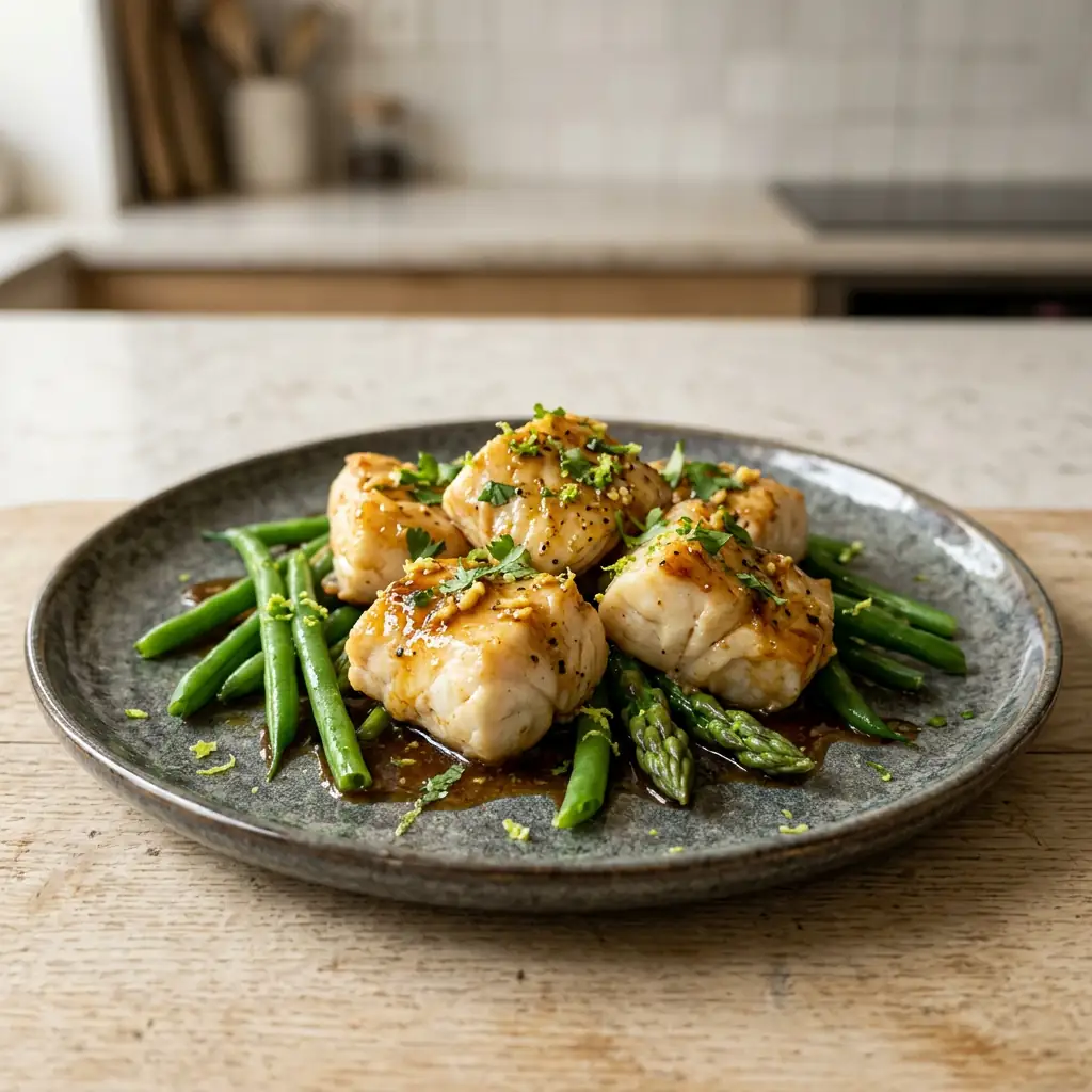 Recette de lotte au gingembre : un plat express raffiné ...