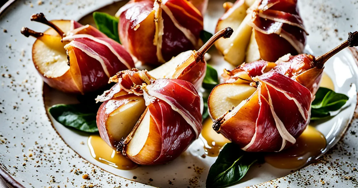 Poires rôties au jambon de Parme : recette gourmande et facile ...