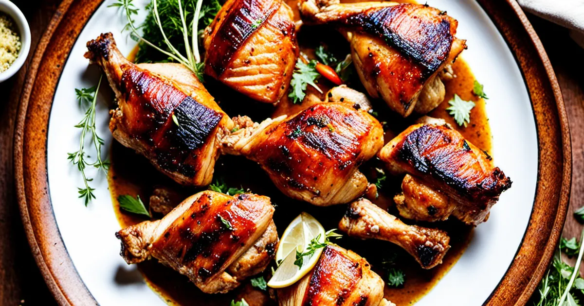 Recette authentique de poulet boucané de Guyane - saveurs fumées et ...