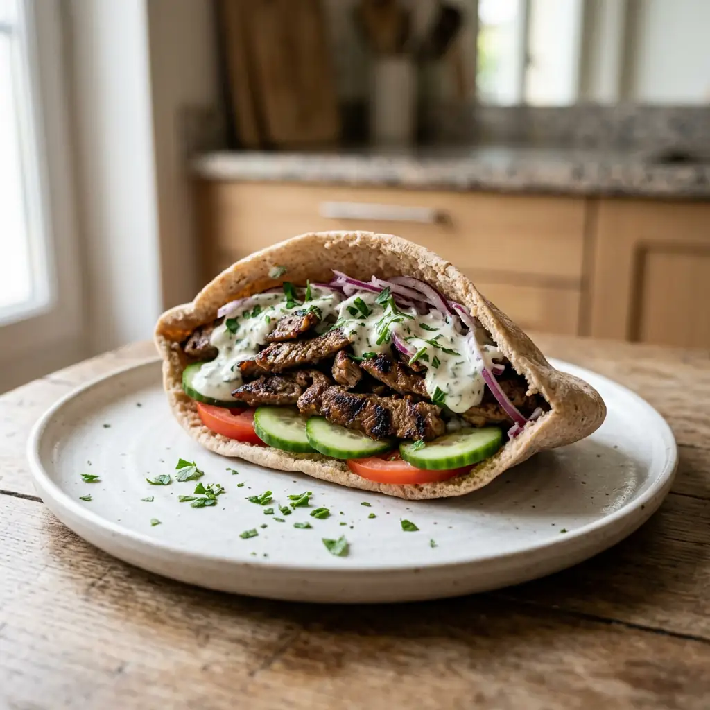 Döner kebab à l'agneau : la recette traditionnelle - LesBonnesRecettes.fr