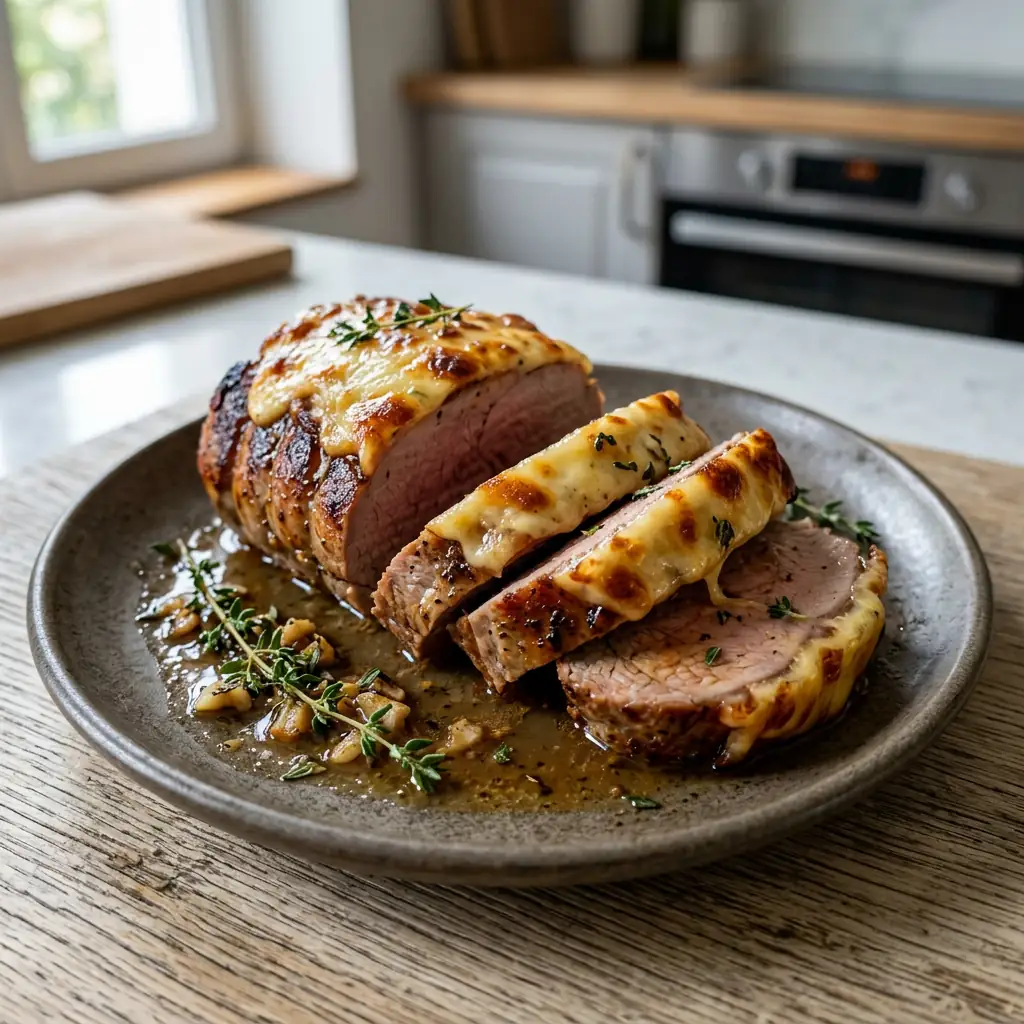 Rôti de veau au gouda fondant : recette facile et savoureuse ...