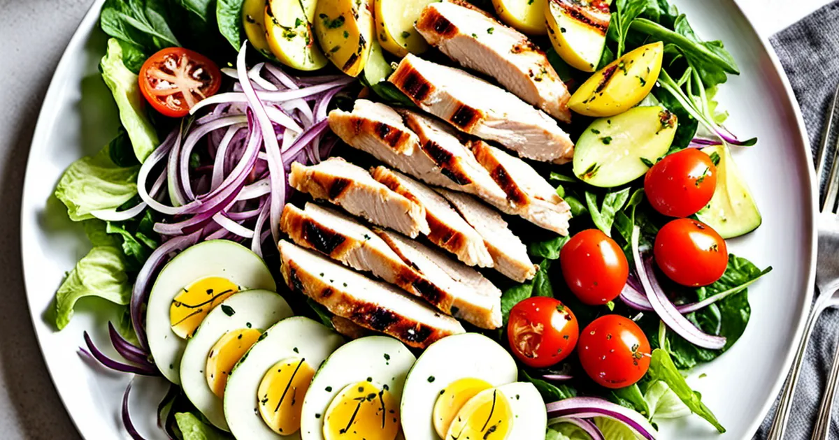 Recette facile de salade de pommes de terre et poulet grillé ...