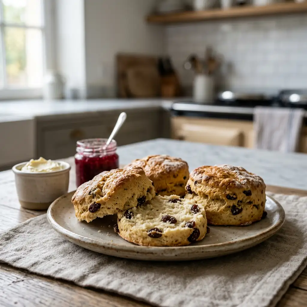 Recette : Scones aux raisins traditionnels anglais - LesBonnesRecettes.fr