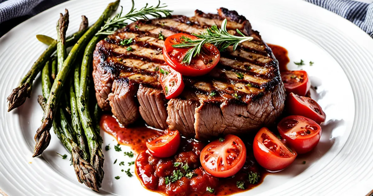 Recette de steak grillé à la sauce tomate maison facile et savoureuse ...